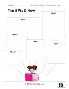 Who, What, Where, When, Why, How Worksheets - 15 Worksheets.com