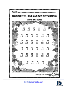 Single and Double Digit Addition Worksheets - 15 Worksheets.com