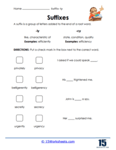 Suffix -ly Worksheets | Transform Adjectives to Adverbs - 15 Worksheets.com