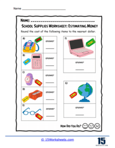 Estimating Money Worksheets - 15 Worksheets.com