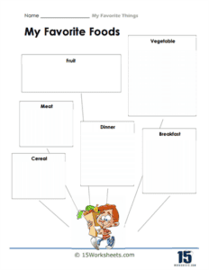My Favorite Things Worksheets | Creative Writing - 15 Worksheets.com