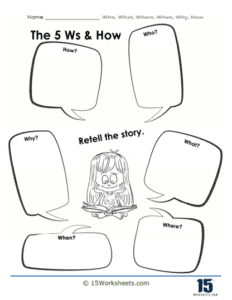 Who, What, Where, When, Why, How Worksheets - 15 Worksheets.com