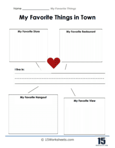 My Favorite Things Worksheets | Creative Writing - 15 Worksheets.com