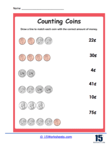 Counting Coins Worksheets - 15 Worksheets.com