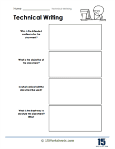 Technical Writing Worksheets - 15 Worksheets.com