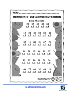 Single and Double Digit Addition Worksheets - 15 Worksheets.com