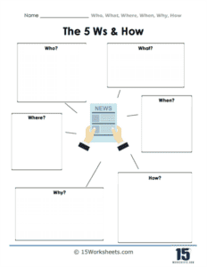 Who, What, Where, When, Why, How Worksheets - 15 Worksheets.com