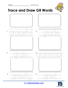 GR Blends Worksheets - 15 Worksheets.com