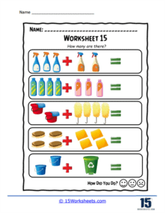 Picture Addition Worksheets | Numeracy and Operations - 15 Worksheets.com