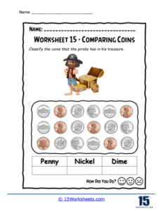 Comparing Coins Worksheets - 15 Worksheets.com