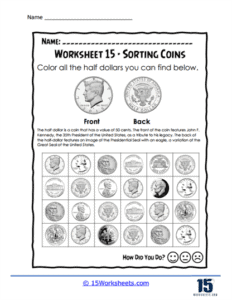 Sorting Coins Worksheets | Coin Sorting and Fluency - 15 Worksheets.com