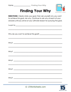 Finding Your Why Worksheets - 15 Worksheets.com