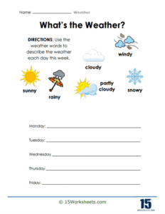 Weather Worksheets | Earth Science Series - 15 Worksheets.com