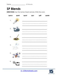 SP Blends Worksheets - 15 Worksheets.com
