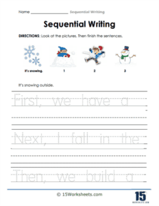 Sequential Writing Worksheets - 15 Worksheets.com