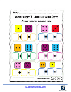Adding with Dots Worksheets - 15 Worksheets.com