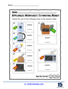 Estimating Money Worksheets - 15 Worksheets.com