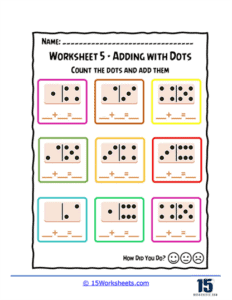 Adding with Dots Worksheets - 15 Worksheets.com