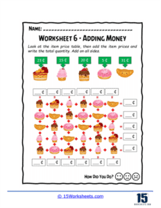 Adding Money Worksheets - 15 Worksheets.com