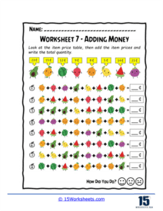 Adding Money Worksheets - 15 Worksheets.com