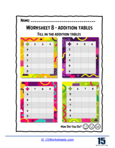 Addition Tables Worksheets - 15 Worksheets.com