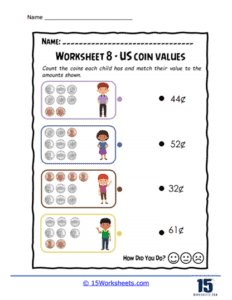 Coin Values Worksheets - 15 Worksheets.com