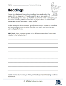 Technical Writing Worksheets - 15 Worksheets.com