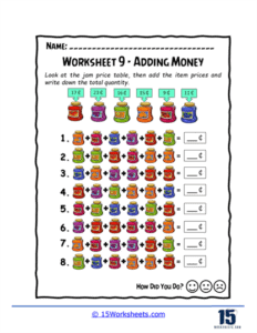 Adding Money Worksheets - 15 Worksheets.com