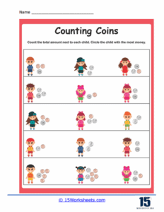 Counting Coins Worksheets - 15 Worksheets.com