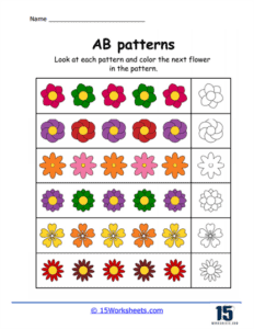 AB Patterns Worksheets | Predicting & Sequencing - 15 Worksheets.com