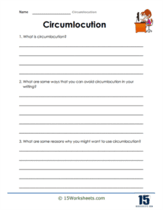 Circumlocution Worksheets - 15 Worksheets.com