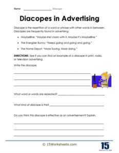 Diacope Worksheets - 15 Worksheets.com
