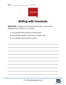 Innuendo Worksheets - 15 Worksheets.com