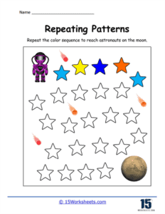 Repeating Patterns Worksheets | Sequences - 15 Worksheets.com