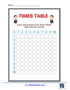 Multiplication Charts Worksheets - 15 Worksheets.com