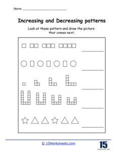 Increasing and Decreasing Patterns Worksheets - 15 Worksheets.com