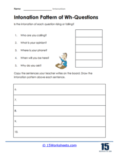 Intonation Worksheets - 15 Worksheets.com