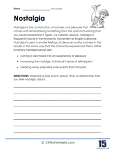 Nostalgia Worksheets - 15 Worksheets.com