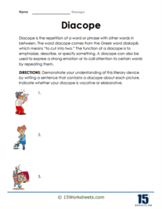 Diacope Worksheets - 15 Worksheets.com