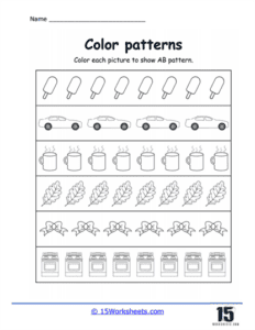 Color Patterns Worksheets - 15 Worksheets.com