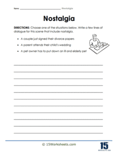 Nostalgia Worksheets - 15 Worksheets.com
