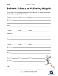 Pathetic Fallacy Worksheets - 15 Worksheets.com