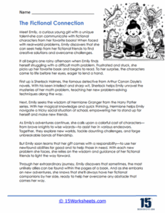 Fiction Passages with Questions Worksheets - 15 Worksheets.com