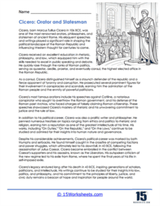 Ancient Rome Worksheets - 15 Worksheets.com