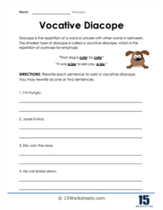 Diacope Worksheets - 15 Worksheets.com