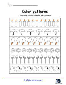Color Patterns Worksheets - 15 Worksheets.com