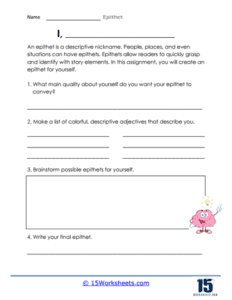 Epithet Worksheets - 15 Worksheets.com