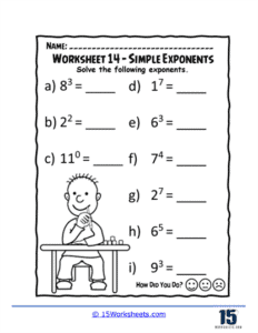 Simple Exponents Worksheets - 15 Worksheets.com