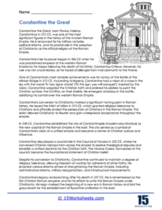 Ancient Rome Worksheets - 15 Worksheets.com