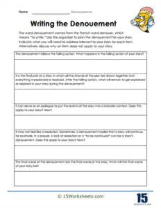 Denoument Worksheets - 15 Worksheets.com
